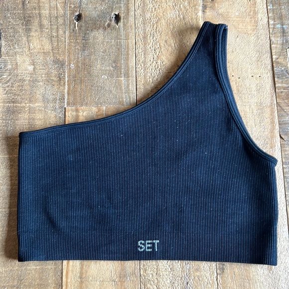 SET Active | Tops | Set Active Ribbed One Shoulder Bra | Poshmark